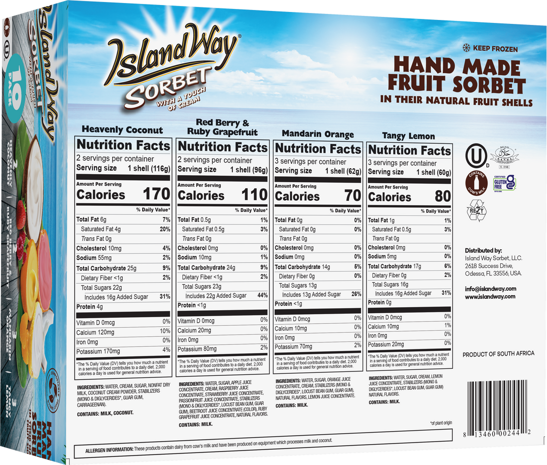 Variety 10-Pack | Island Way Sorbet